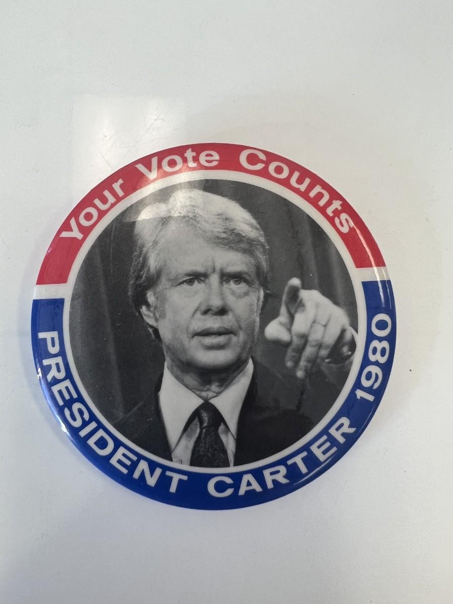 1980 President Carter vintage pin | EstateSales.org