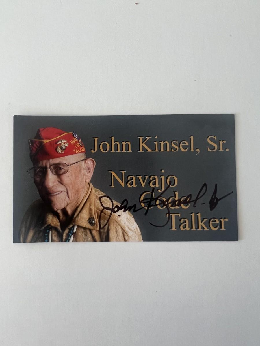 John Kinsel, Sr. signed business card | EstateSales.org