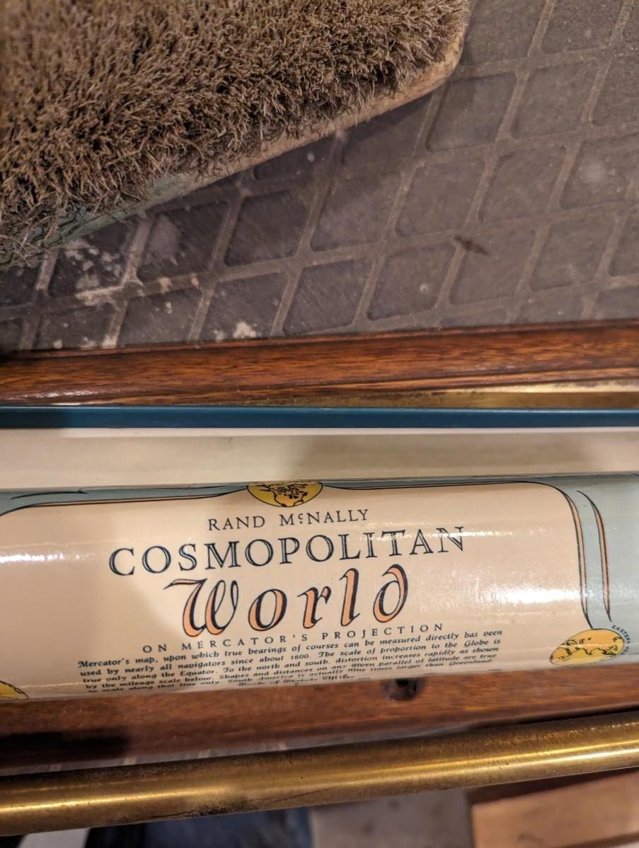 Rand Mcnally Cosmopolitan World Map | EstateSales.org