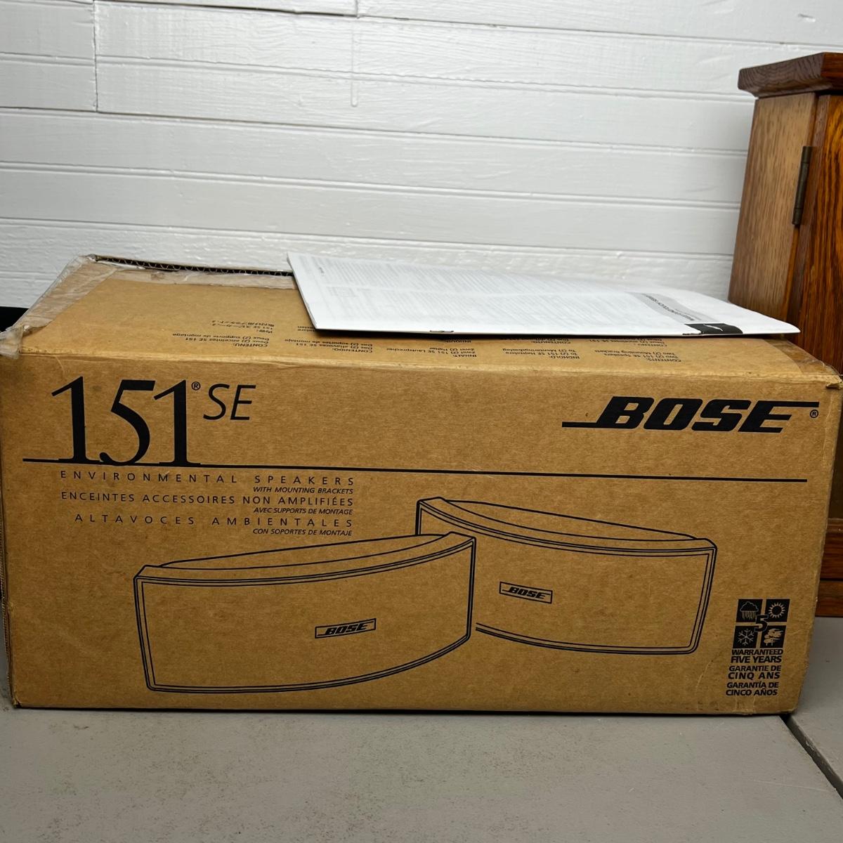 U890 New in Box BOSE 151 SE Environment (Outdoor) Speakers ...