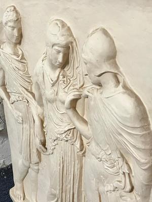 Greek Revival Plaster Relief Wall Art - Orpheus, Eurydice, and Hermes ...