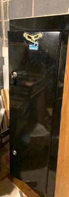 LOT:112G: Black Homak Gun Safe | EstateSales.org