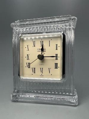 Crystal Legends Quartz Taiwan Battery Operated Square MCM Style Desk ...