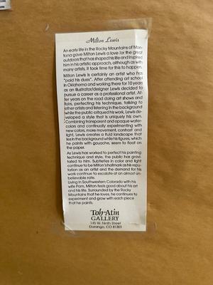 “HEART OF THE HUNTING GROUND” SIGNED AND NUMBERED PRINT BY MILTON LEWIS ...