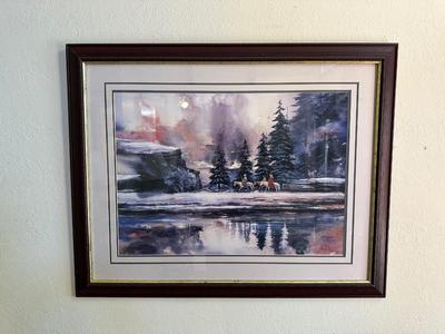 “HEART OF THE HUNTING GROUND” SIGNED AND NUMBERED PRINT BY MILTON LEWIS ...