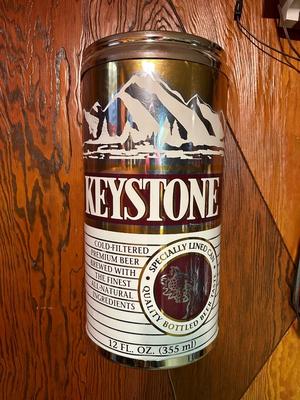 KEYSTONE BEER SIGN | EstateSales.org