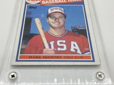 LOT 22: Baseball Cards - Mark McGwire (5) 1984 United States Baseball ...