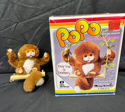Retro Popo The Pocket Monkey Battery Operated Animatronic Toy ...