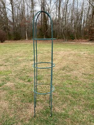 LOT 35J: Horse Welcome Rod with Collection of Sheperds Hooks and Plant ...