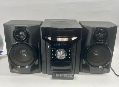 Sharp Bookshelf Mini Component System AM-FM Stereo with CD and Cassette ...