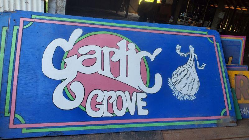 Vintage Gilroy Garlic Festival Signs | EstateSales.org