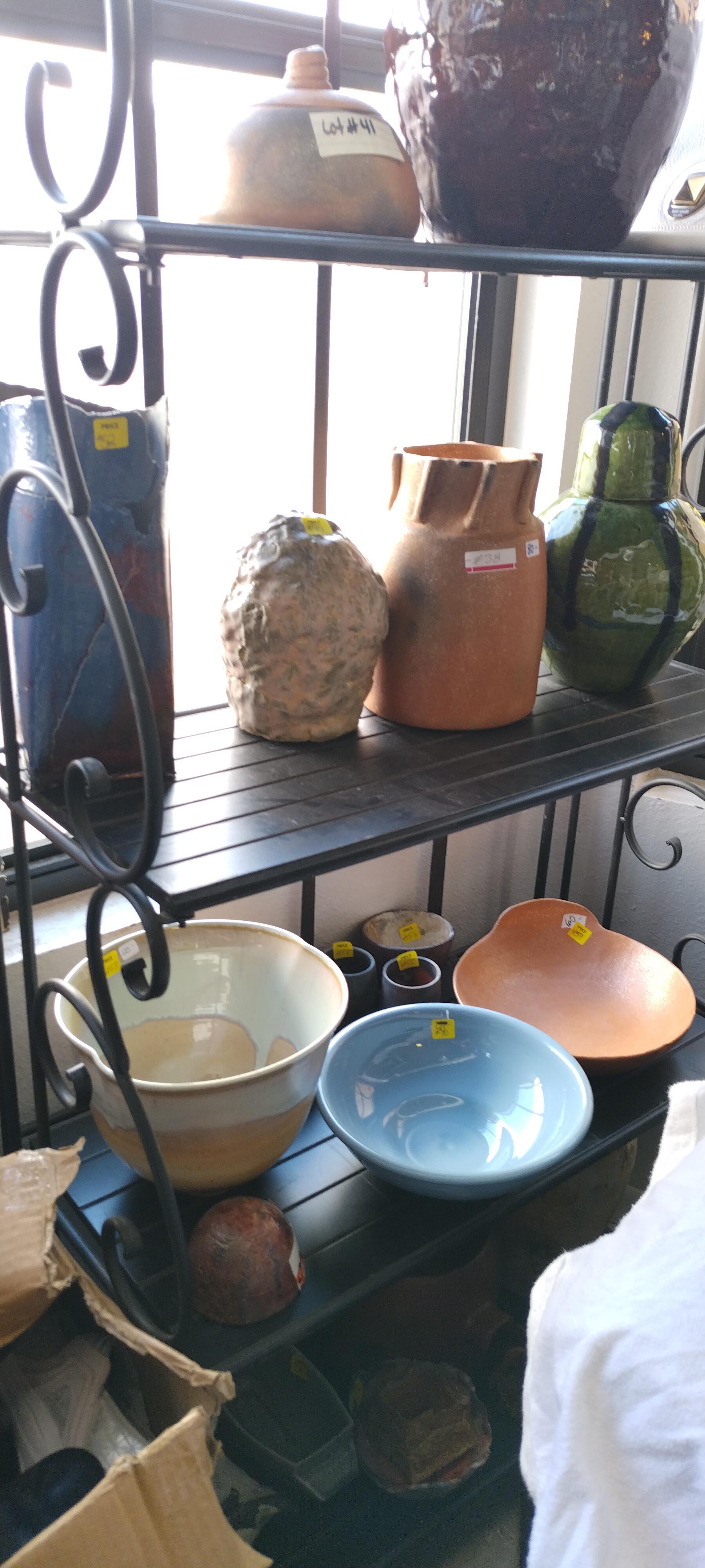 Lots of CLAY & CERAMIC POTTERY, DESIGNER SHOES & HANDBAGS (KATE SPADE ...