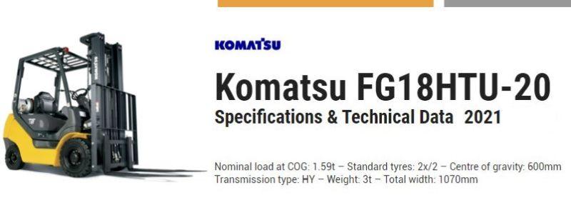 2021 Komatsu FG18HTU-20 Forklift 96Hrs | EstateSales.org