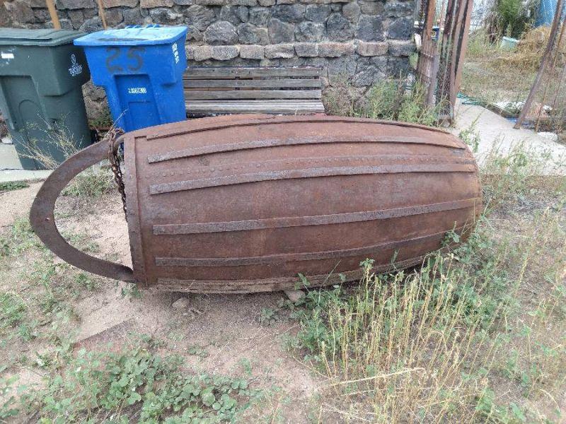 ONSITE HUGE Vintage Mining Iron Ore Bucket | EstateSales.org