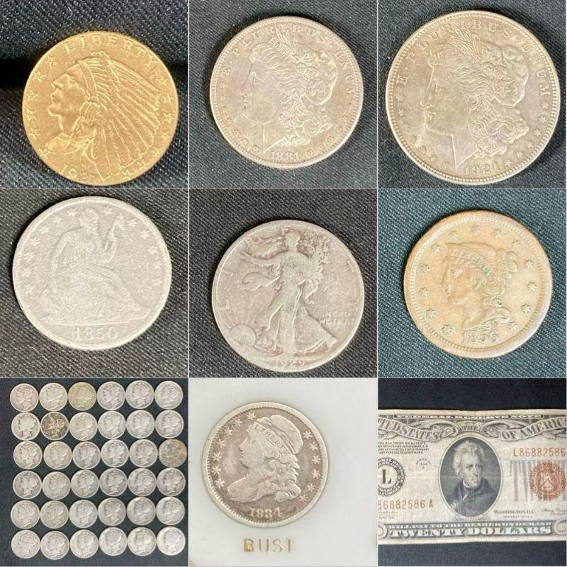 Coins Gold & Silver, MCM Decor, Post Cards, Box Lots, Watertown ...