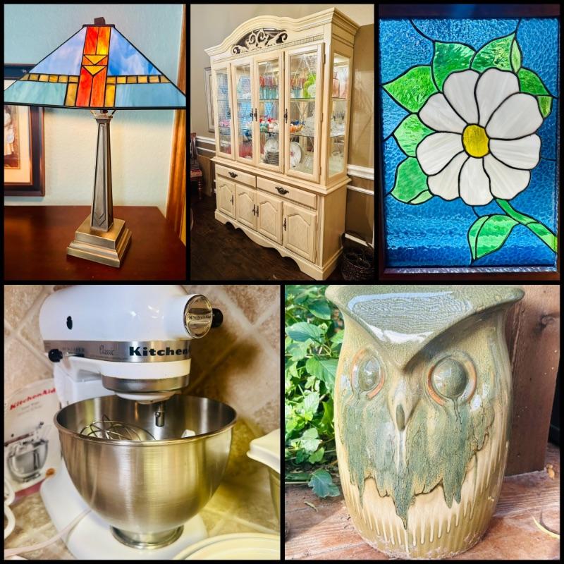 ~HUGE Flower Mound Estate Sale! Tiffany Style Lamps, Contemporary, Nice ...