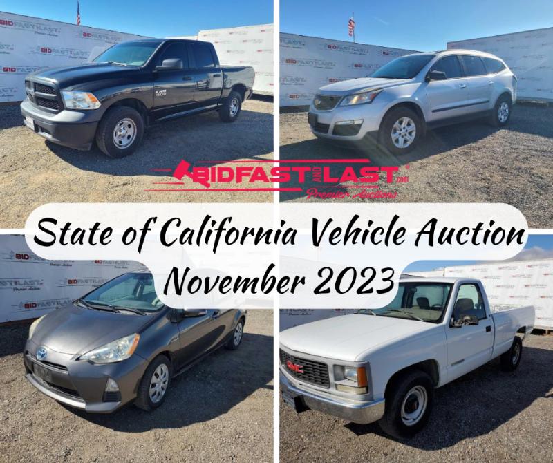 State of California Vehicle Auction November 2023 | EstateSales.org