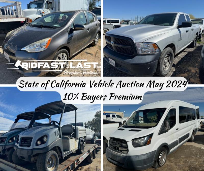 State of California Vehicle Auction May 2024 | EstateSales.org