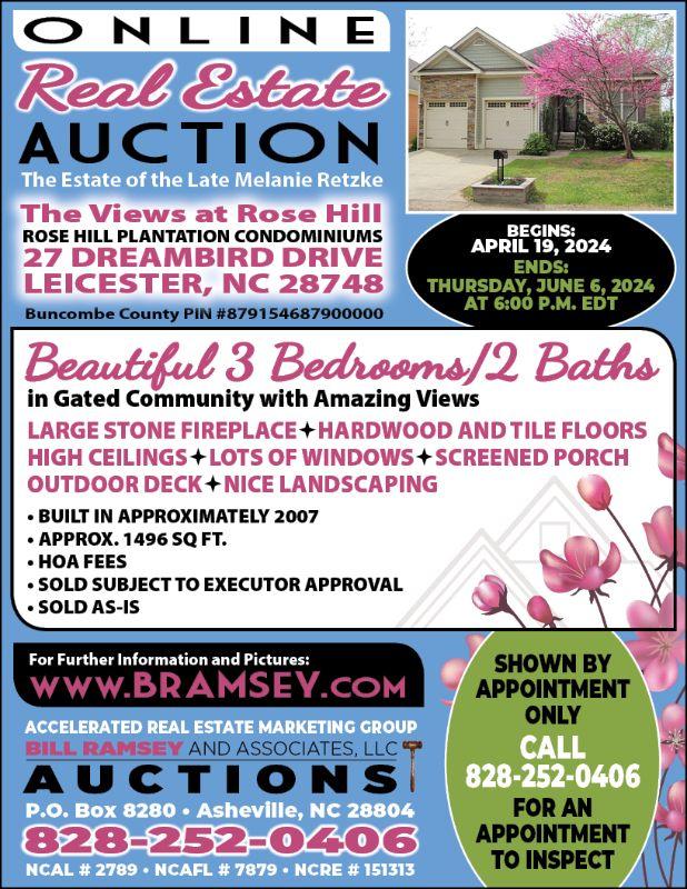 ONLINE REAL ESTATE AUCTION Asheville, NC Area | EstateSales.org