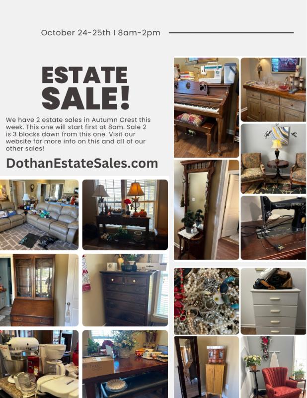 Great Autumn Crest Estate Sale by Dothan Estate Sale | EstateSales.org