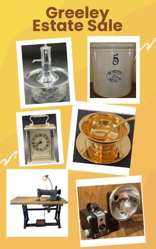 Greeley Estate Sale - Furniture, Household Items, Sewing, Collectables ...