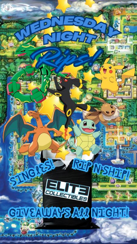 Wednesday Night Rips! $1 Start Pokemon Rip N Ship, Singles, Slabs ...