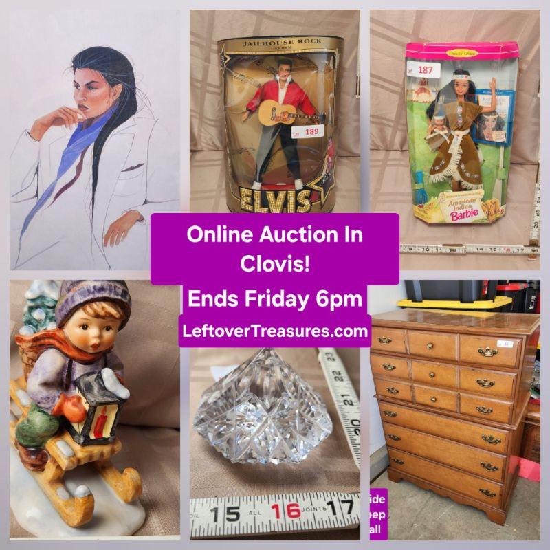May 30 - Online Estate Auction in Clovis. 198 Lots. Ends Friday 6p to 10p. Pick up Saturday 230 ...