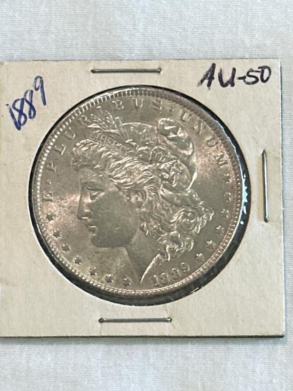 Morgan silver dollars, silver coins, 33 consecutive 1976 $2 bills and ...