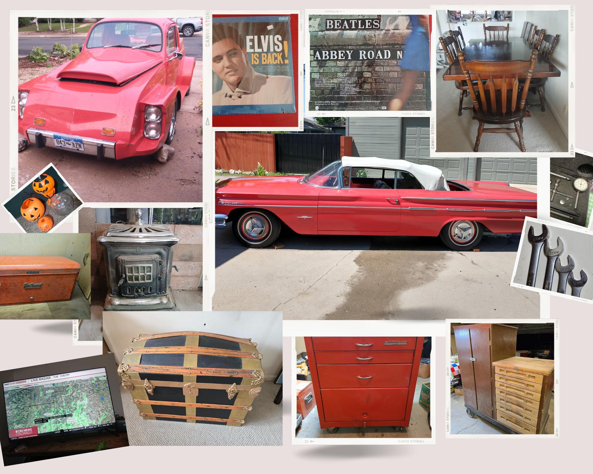 Greeley Online Estate Sale - 1960 Pontiac Bonneville - 1966 VW Bug ...