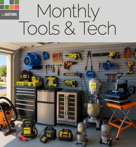 Monthly Tools and Tech Auction | EstateSales.org