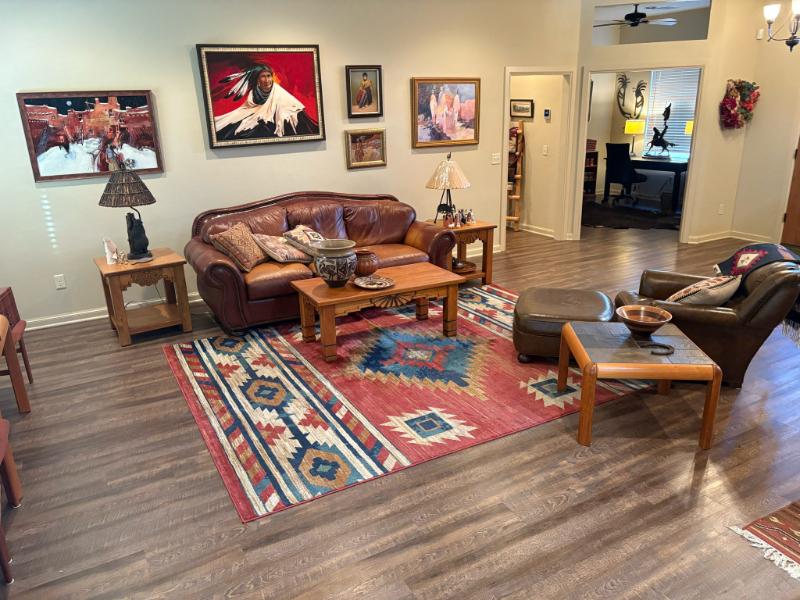Lorec Ranch Santé Fe Living w/ Art, Bronzes, Sterling & Coins ...