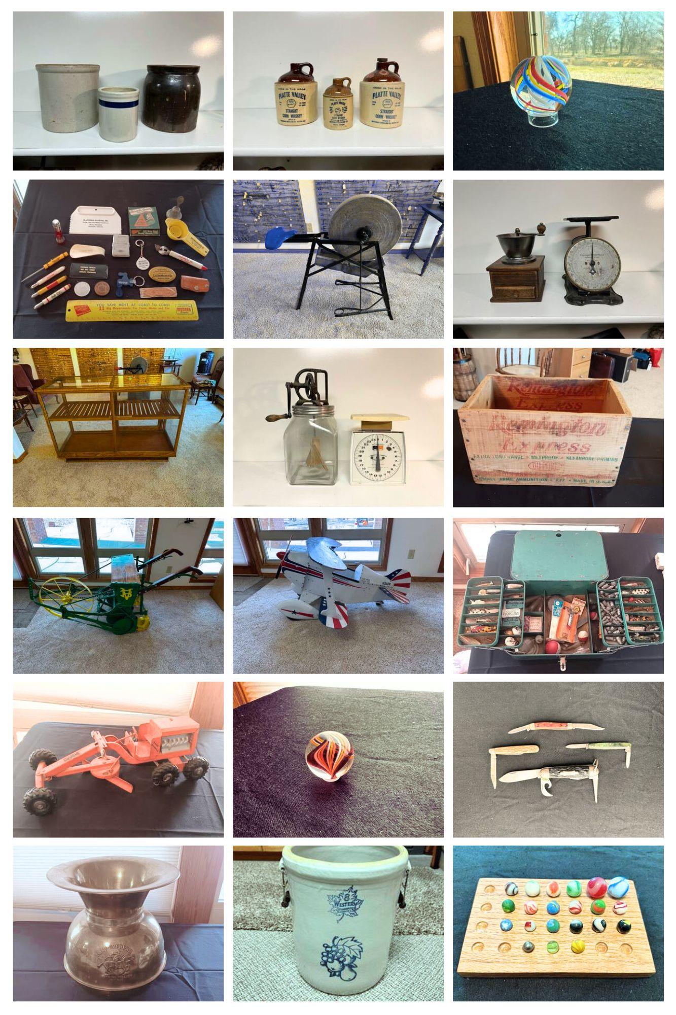 MARBLES GALORE! LIFETIME OF COLLECTIBLES, FISHING, TOOLS, ANTIQUES ...