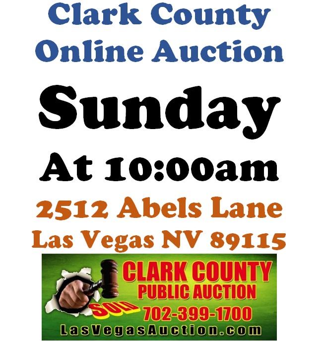 Sunday.@10:00am - "End of the Year" 800 Lots - Clark County Online ...